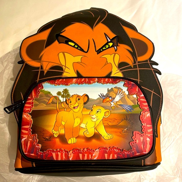 Bags | Disney Loungefly Lion King Villains Scenes Scar Mini Backpack ...